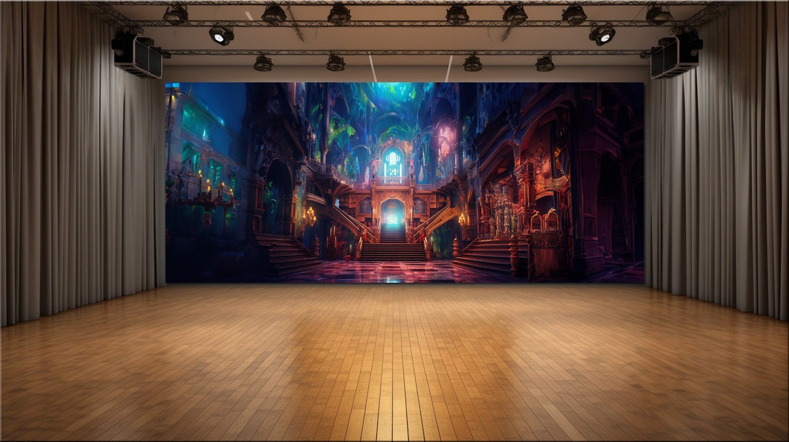 Mystical Castle Interior Backdrop - Etsy
