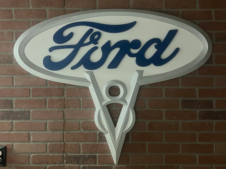 Ford V8 Custom Made Wall Art - Etsy