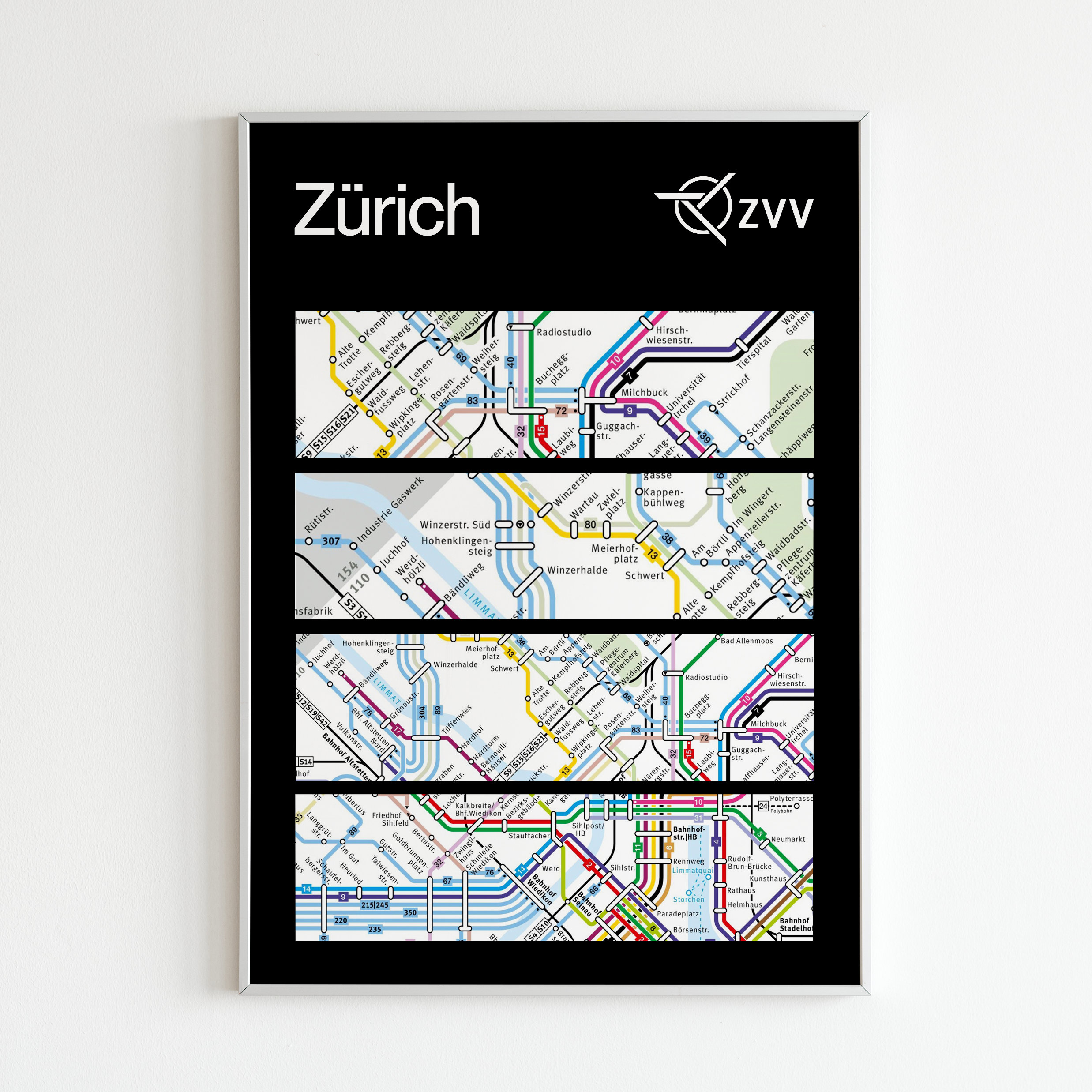 Minimal Zurich Transport Map - Etsy