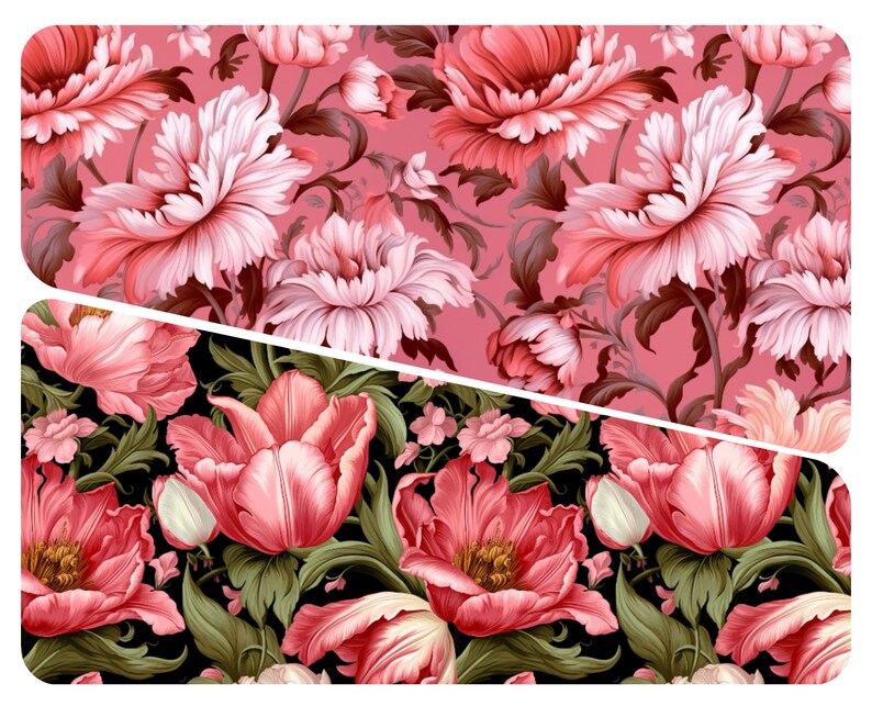 BOTANICAL Digital FLORAL Paper PATTERN, Instant Download & Commercial ...