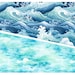 Watercolor Ocean Seamless Patterns, Digital Paper, Ocean Waves ...