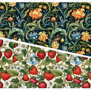 Medieval Floral Tapestry Background Pattern - Instant Download ...