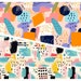 ABSTRACT Art SEAMLESS Scrap Book PATTERNS, Modern Design – Digital ...