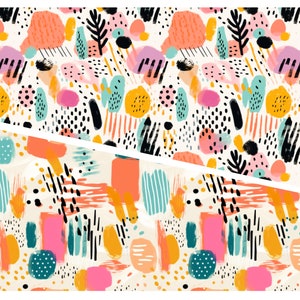 ABSTRACT Art SEAMLESS Scrap Book PATTERNS, Modern Design – Digital ...