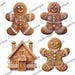 Gingerbread Clipart Bundle: Christmas Baking PNG Images (commercial Use ...