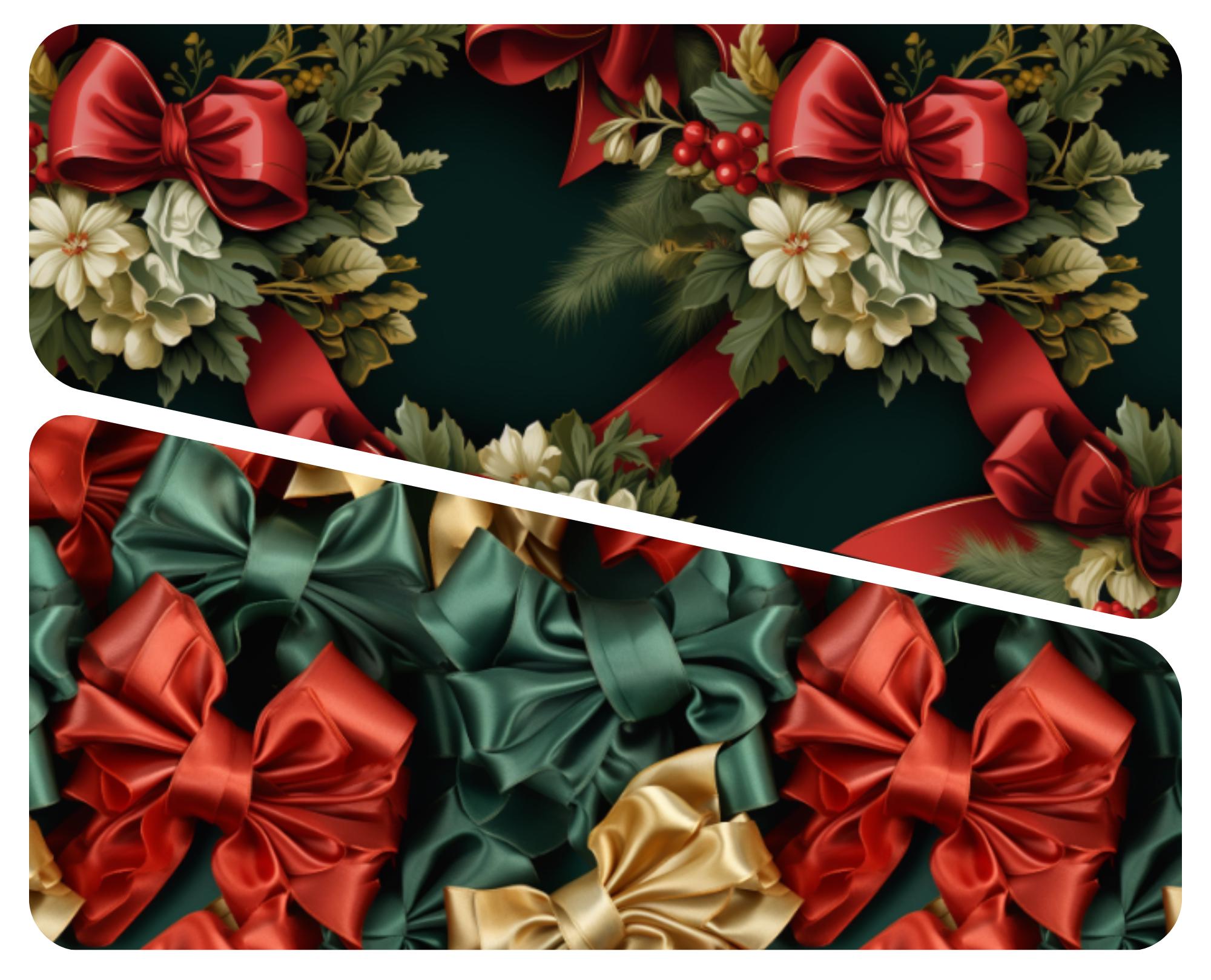 Printable CHRISTMAS BOW PATTERNS – Xmax Digital Images Bundle Available ...
