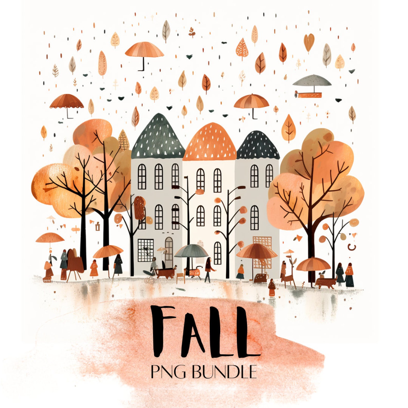 8 FALL CLIPART Bundle, Minimalist, Hand Drawn Style – Digital ...