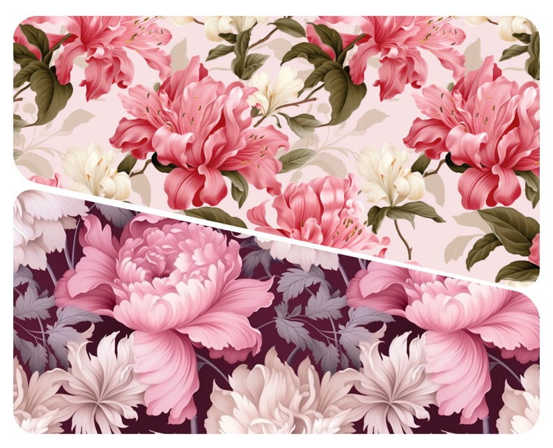 BOTANICAL Digital FLORAL Paper PATTERN, Instant Download & Commercial ...