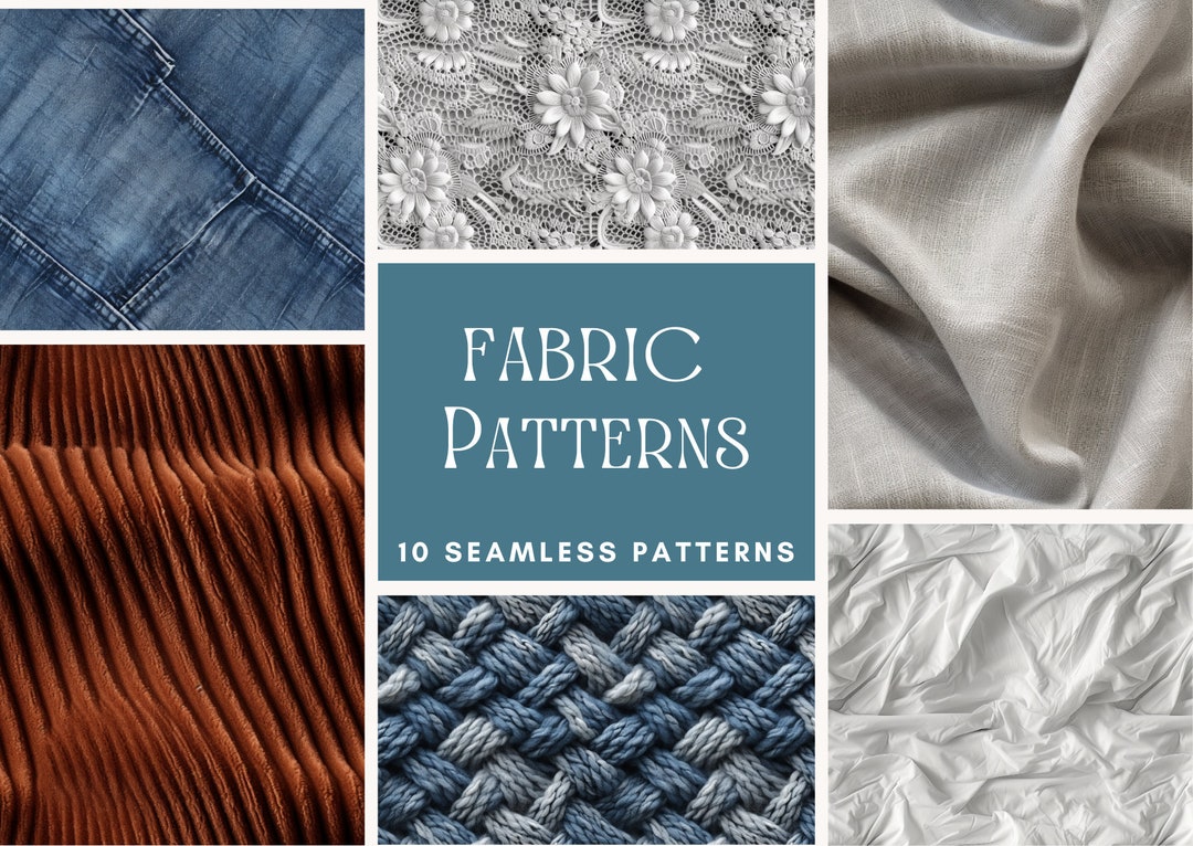 Cotton Denim DIGITAL SEAMLESS PATTERNS for Commercial Use – Fabric ...
