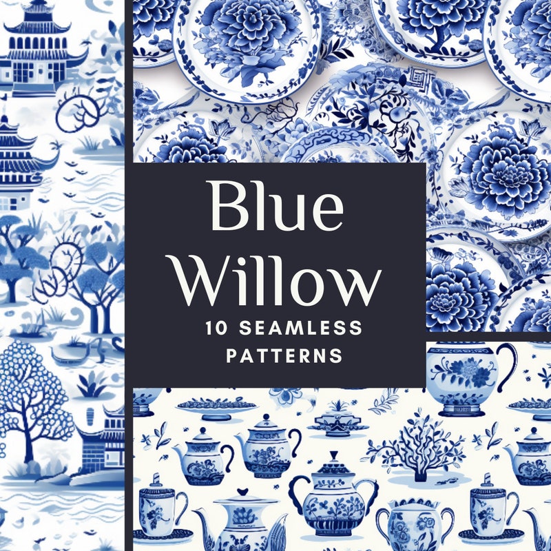 Blue Willow Pattern - Etsy UK