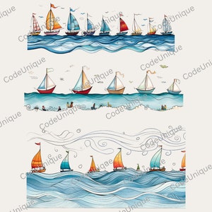 BOAT Header Ships CLIPART Clip Art for Commercial Use – Digital ...