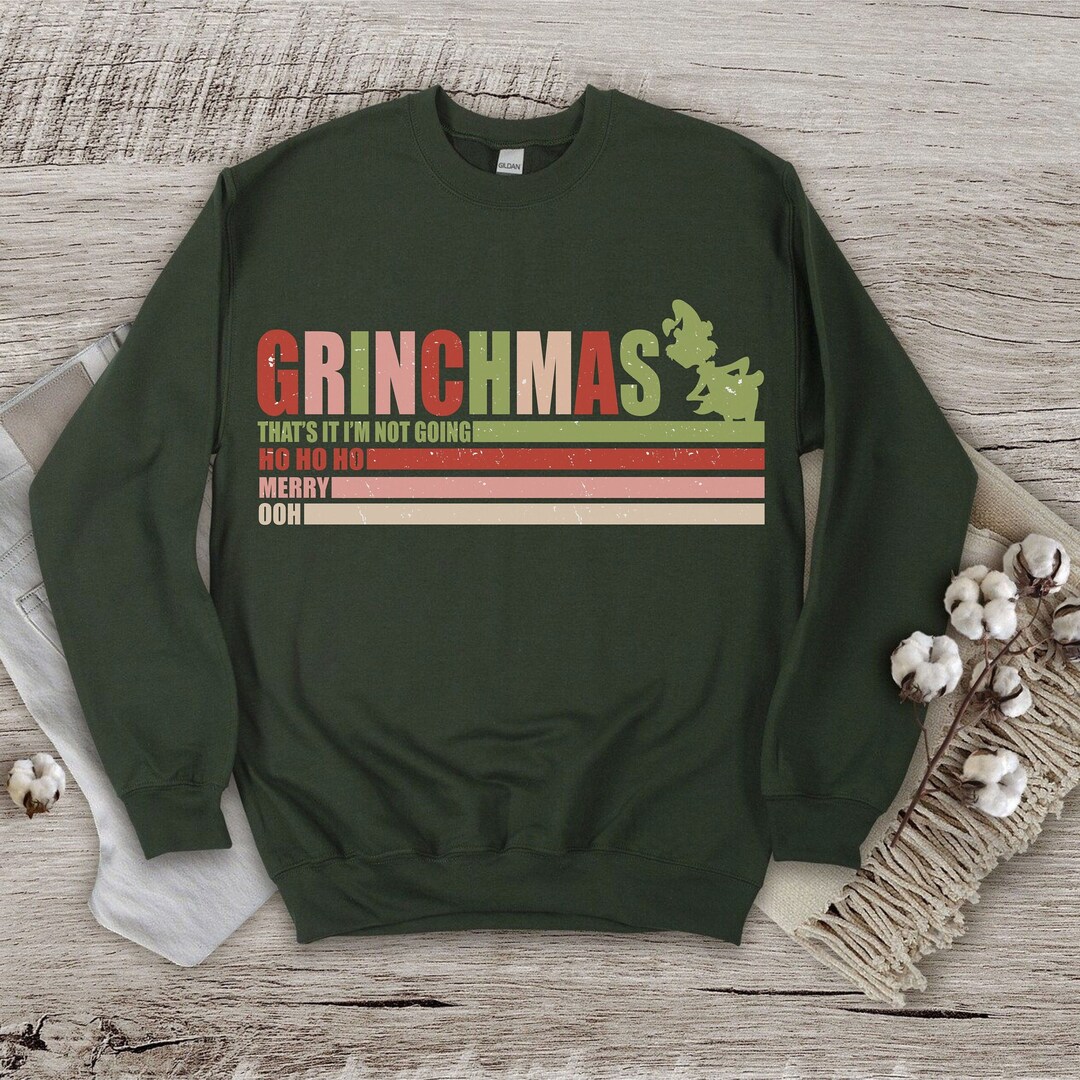 Vintage Grincmas Svg, Retro Christmas Svg, Distressed Christmas Svg ...