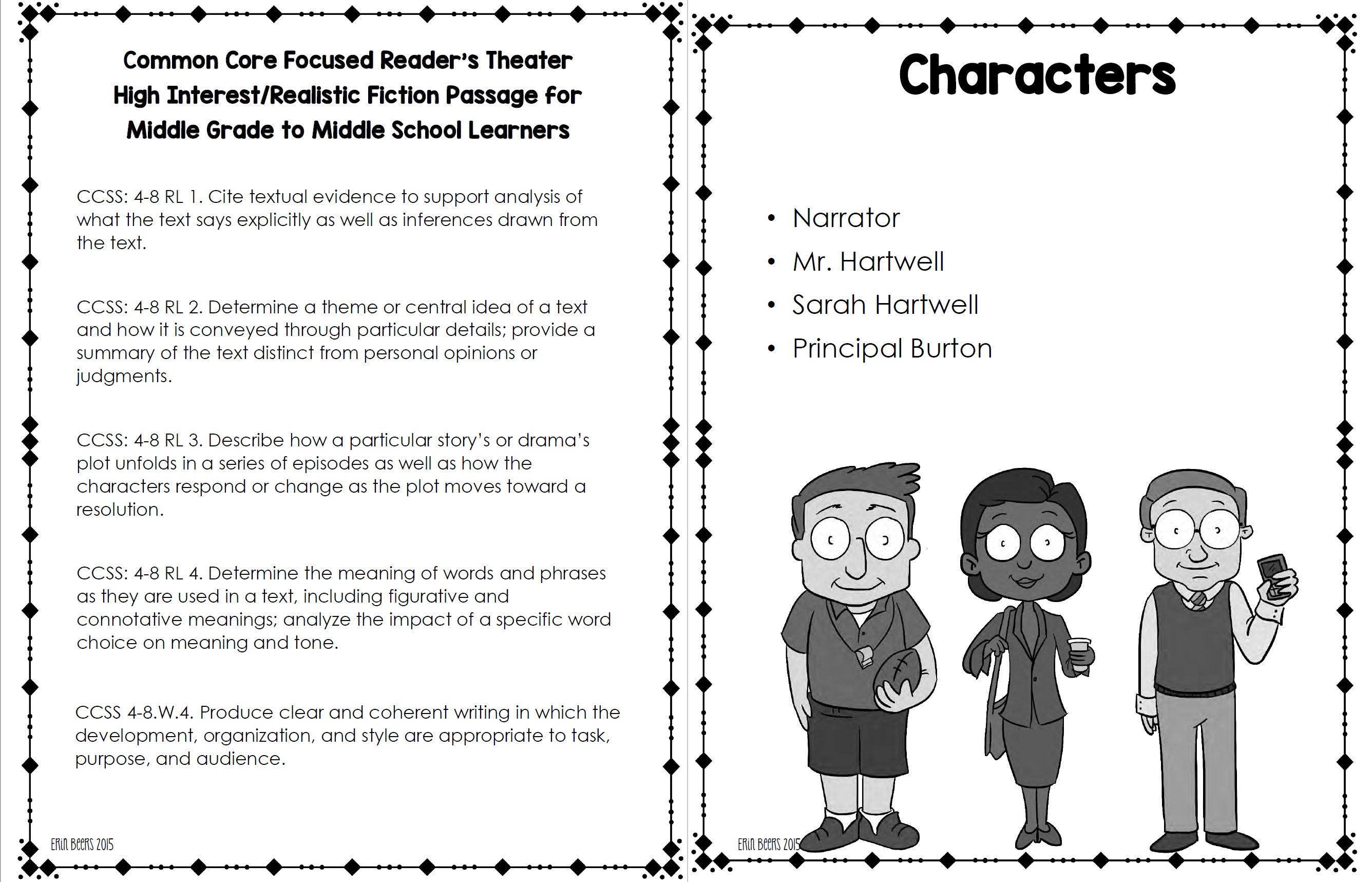 First Day Jitters Reader's Theater Script for Middle Grades - Etsy