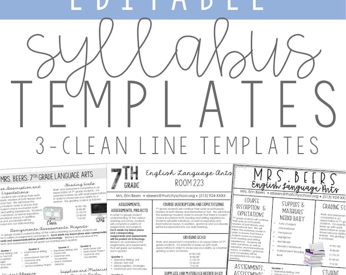 Fun Middle and Highschool Syllabus | English Template | Fun Teacher ...