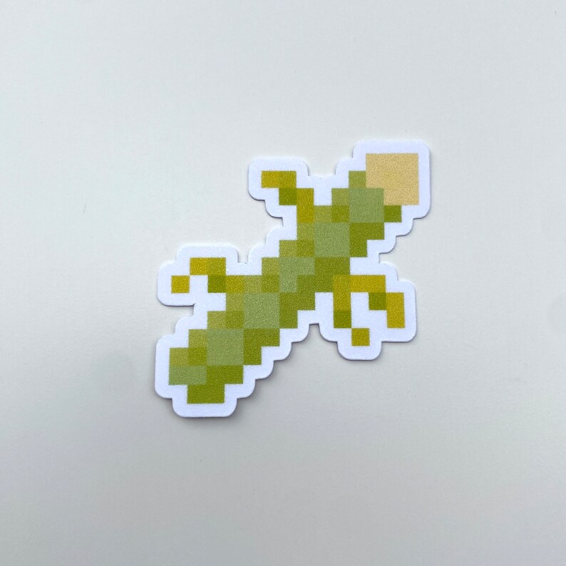 Pixelated Crop Stickers - Etsy