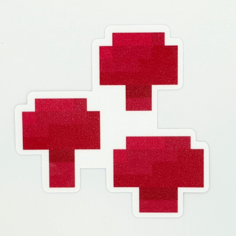 Pixelated Crop Stickers - Etsy