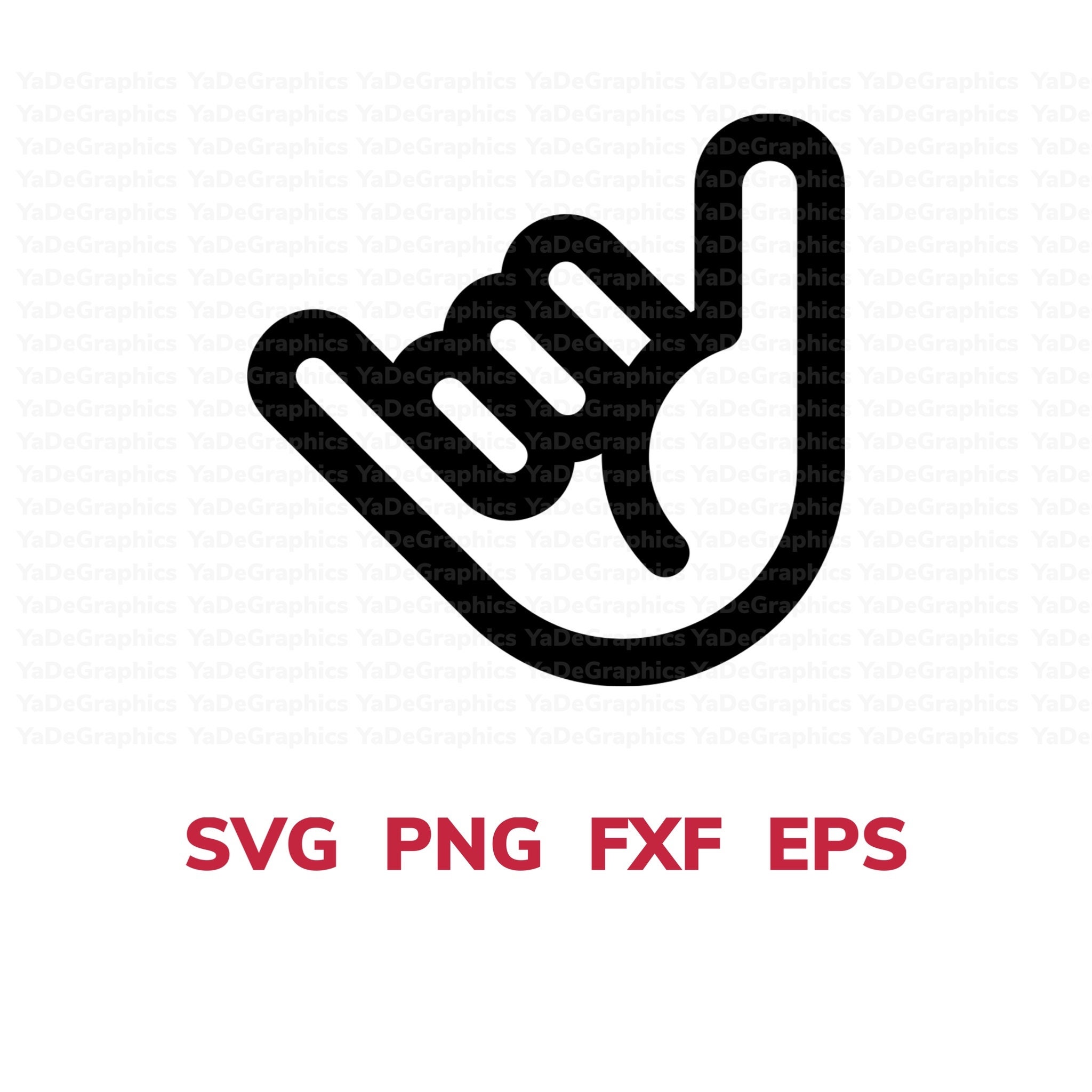 Mano SVG / Signo de mano Shaka SVG Uso comercial Clip Art - Etsy México