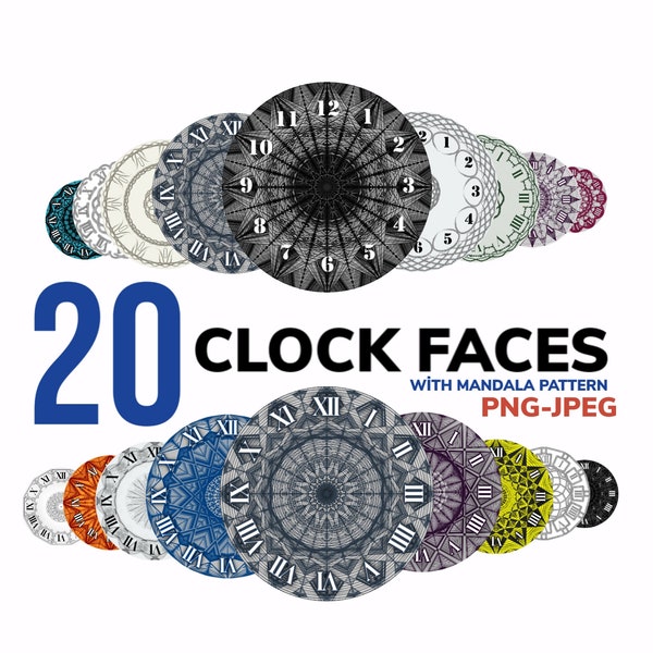 Mandala Clock - Etsy