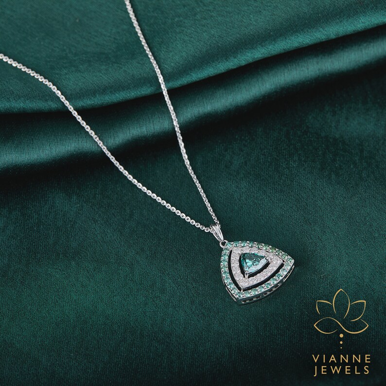 Trilliant Lab-grown Diamond Pendant, 1.53 TCW, Ethical Jewelry - Etsy