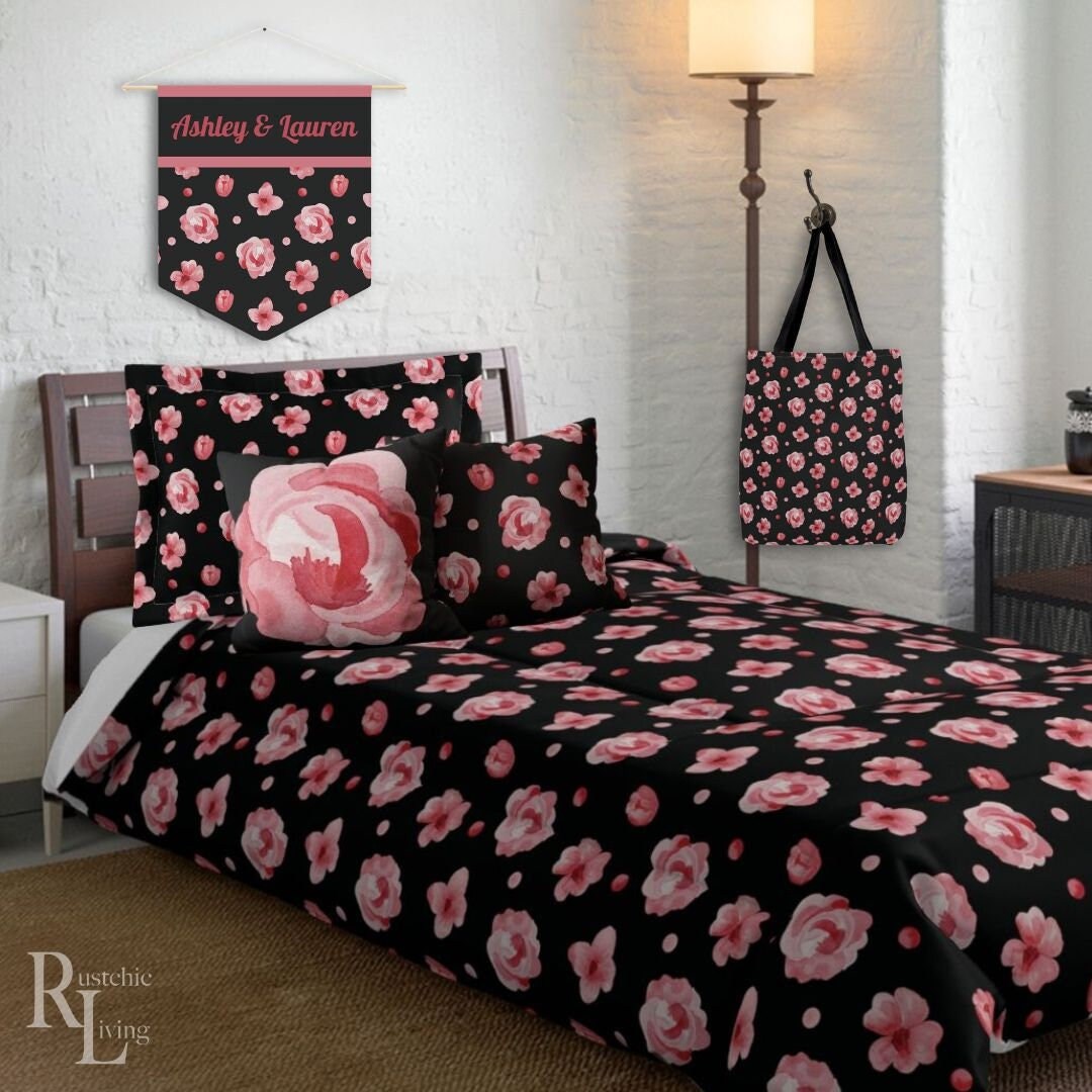 Preppy Dorm Room Preppy Bedding Set Dorm Comforter Set Twin XL Coquette ...