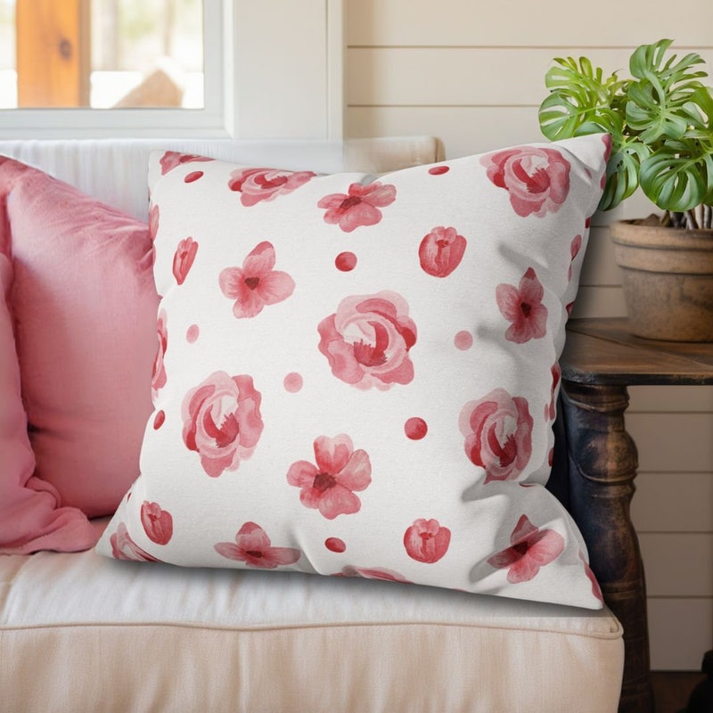 Cabbage Rose Pillow - Etsy