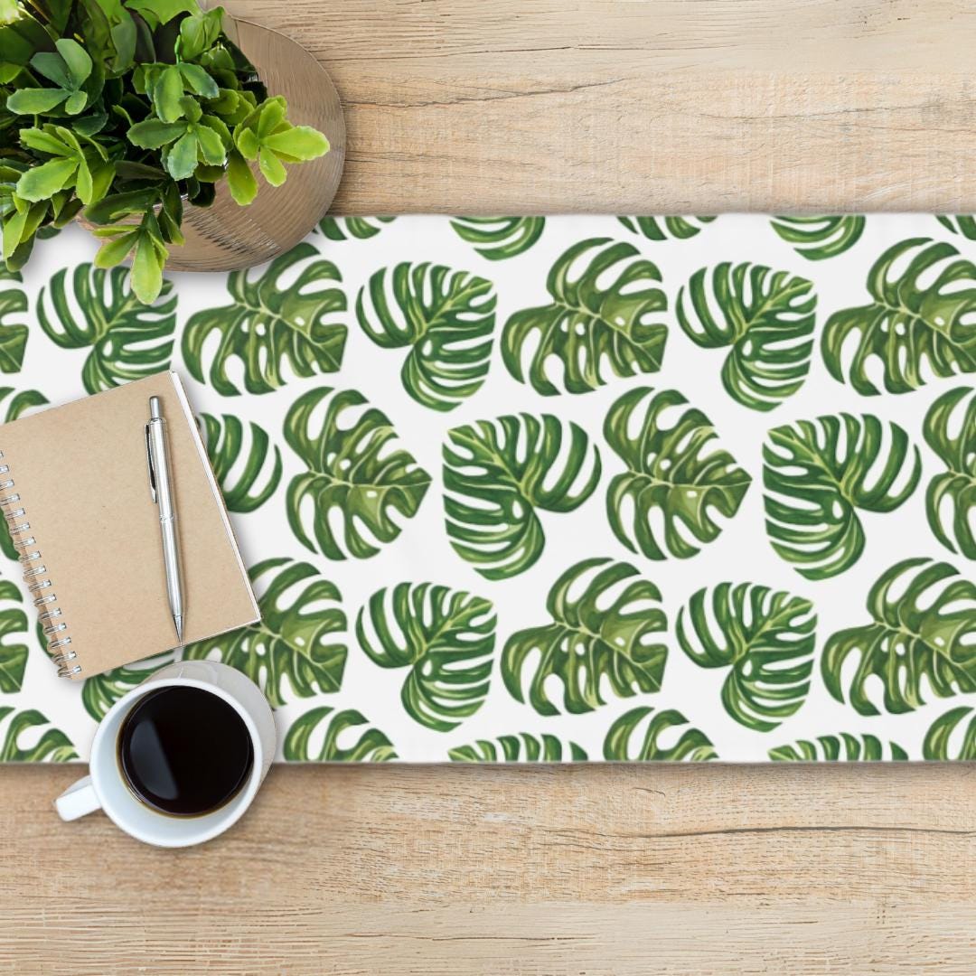 Monstera Albo Table Runner Monstera Thai Constellation Monstera ...