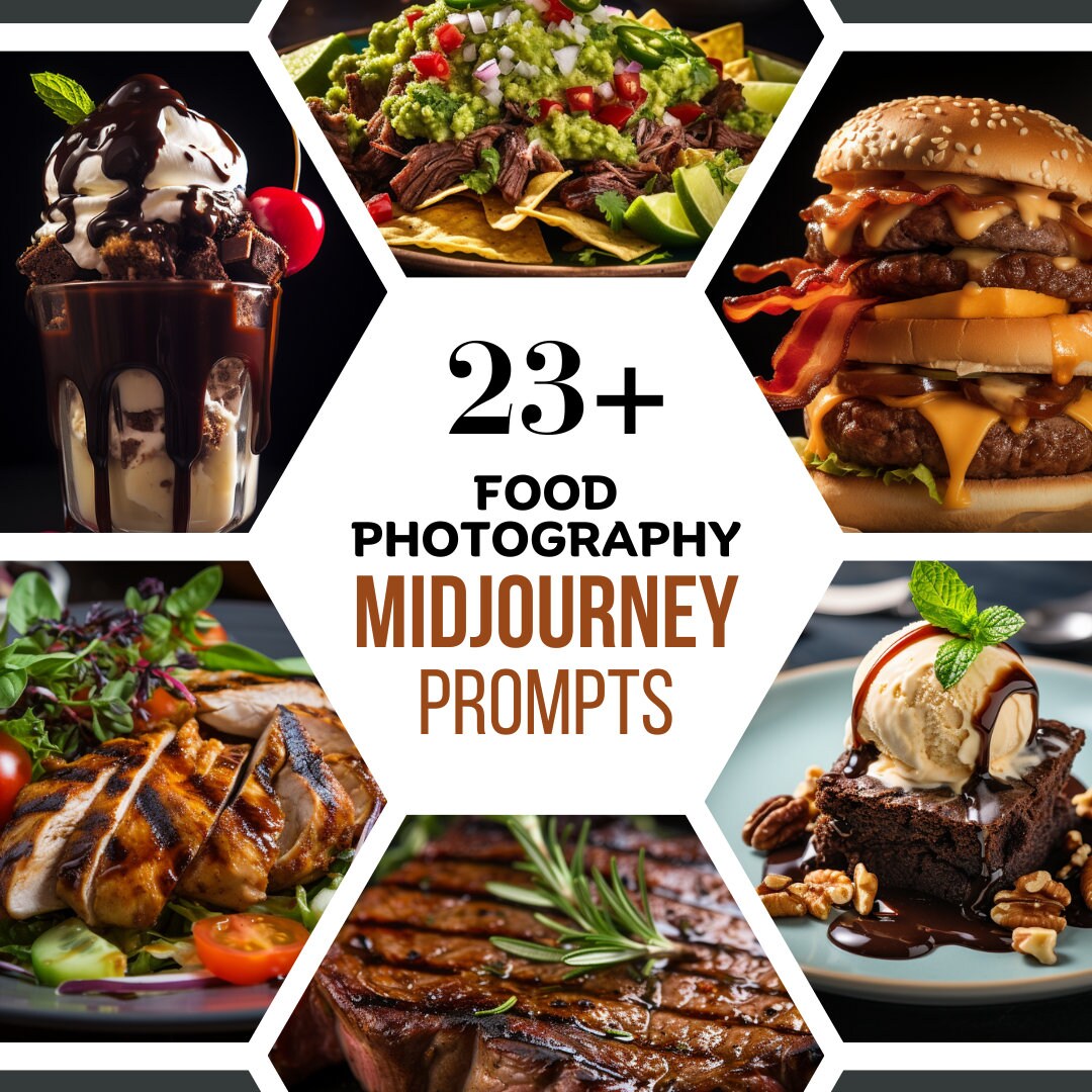 Midjourney Prompt Bundle Guide Realistic Food Photography, Poster ...