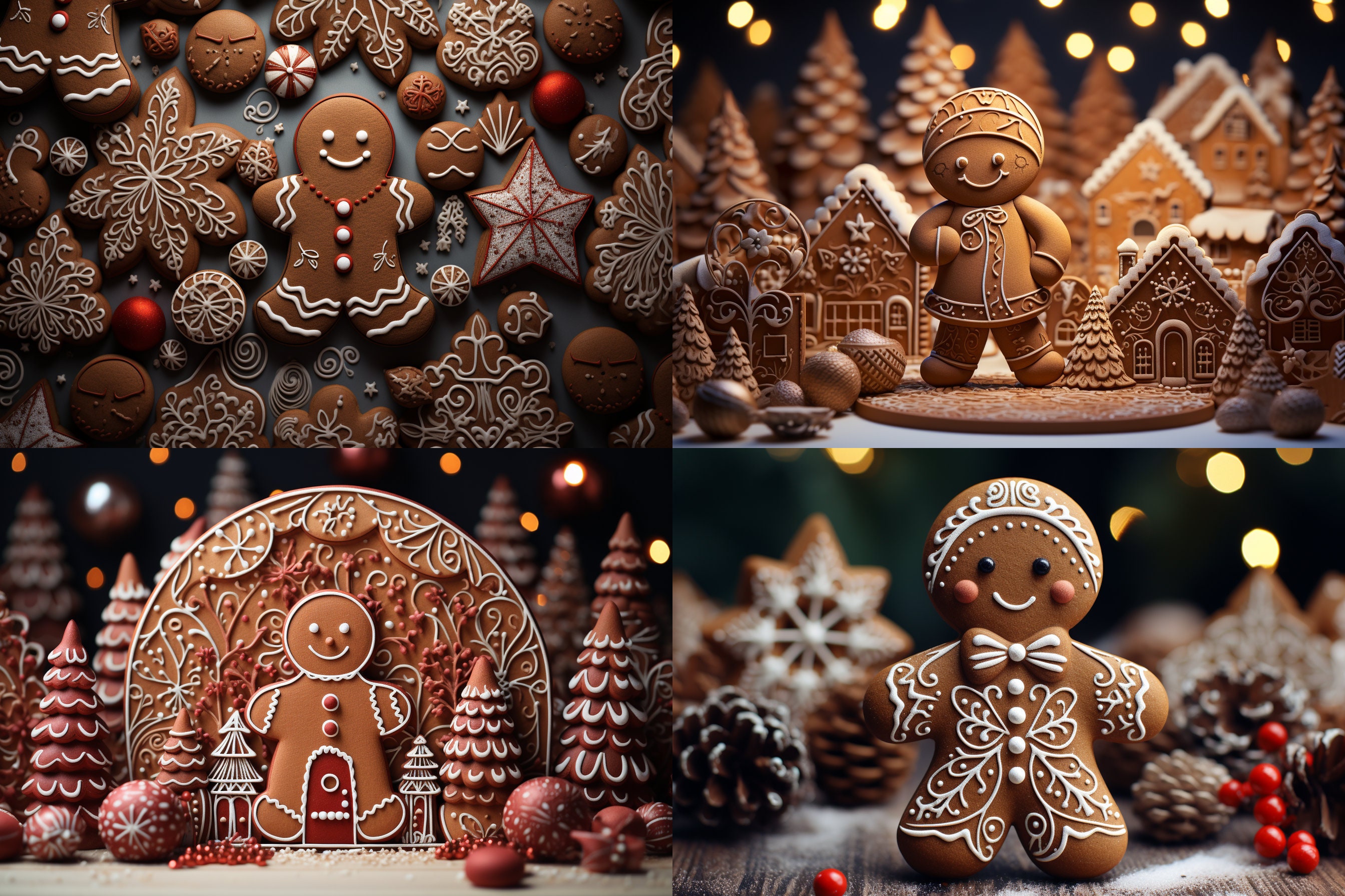 Midjourney AI Prompts for Tumblers, 3D Christmas Gingerbread Mantumbler ...