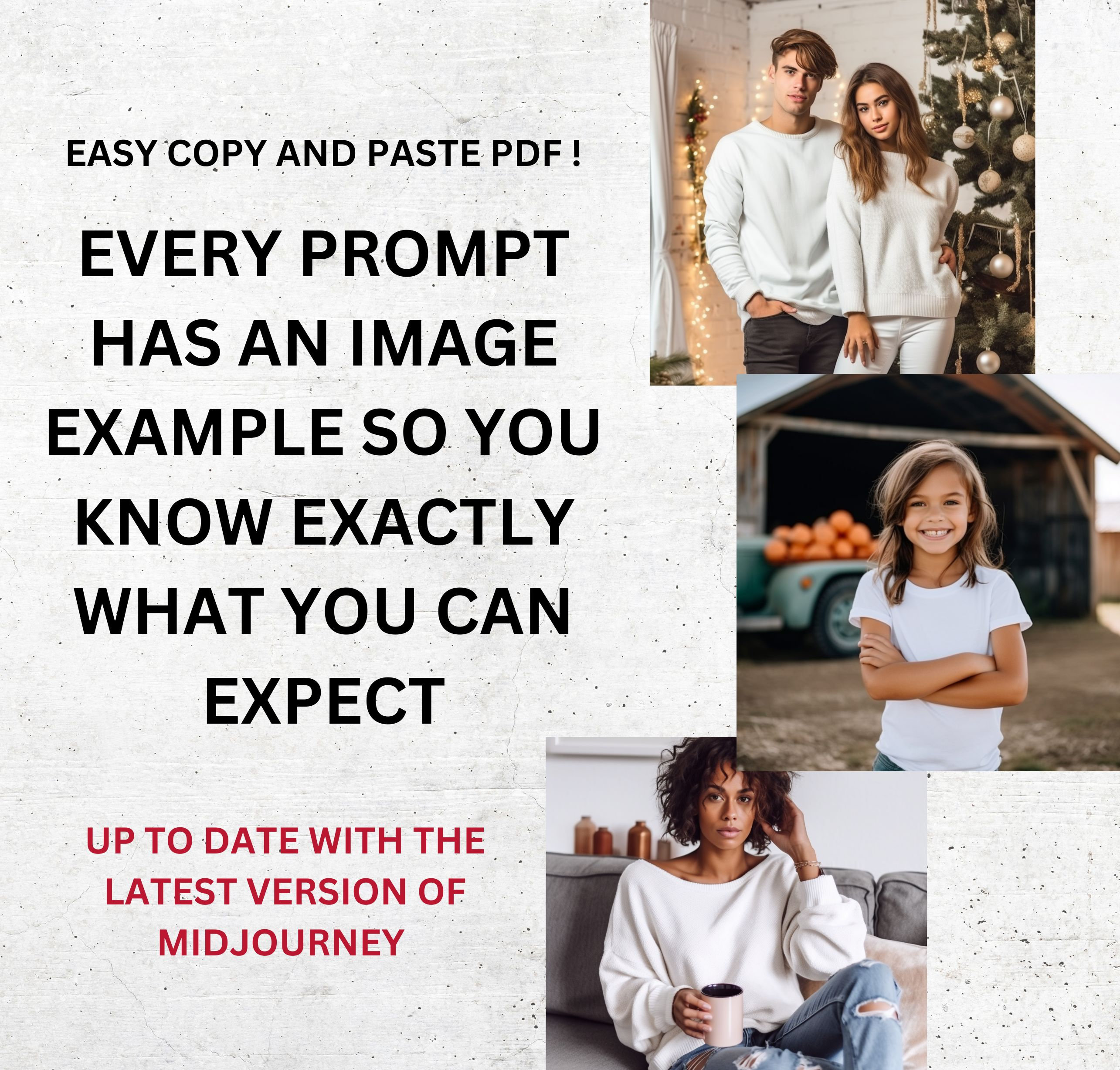 100 Midjourney Prompt Bundle Mockup Models, Professional Shirt Mockup ...