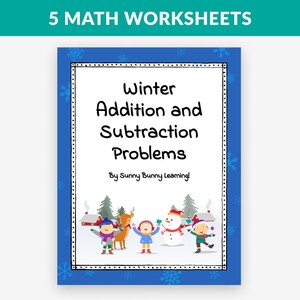 Winter Addition and Subtraction Problems | Winter Math | Printable PDF ...