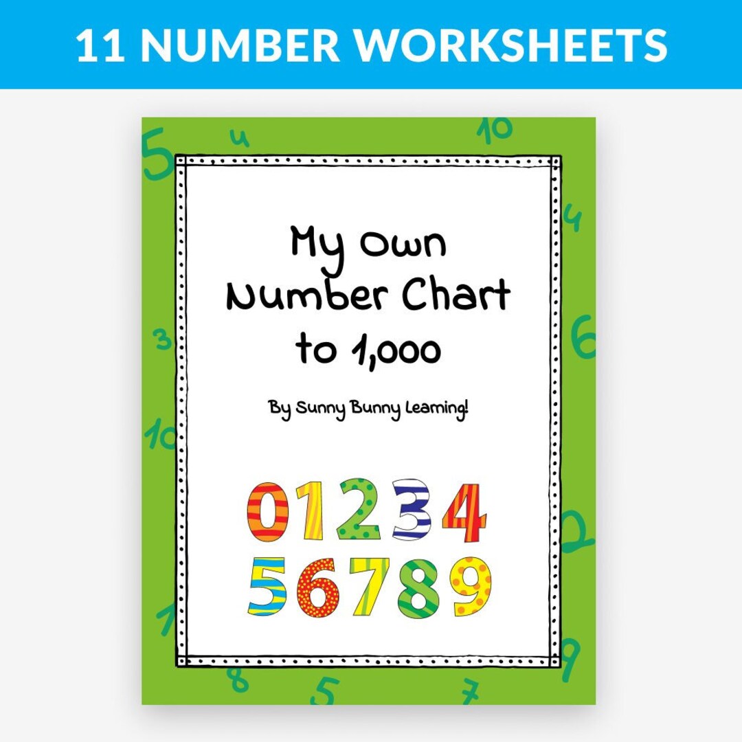 My Own Number Chart to 1000 | 1st & 2nd Grade Printable Educational PDF ...