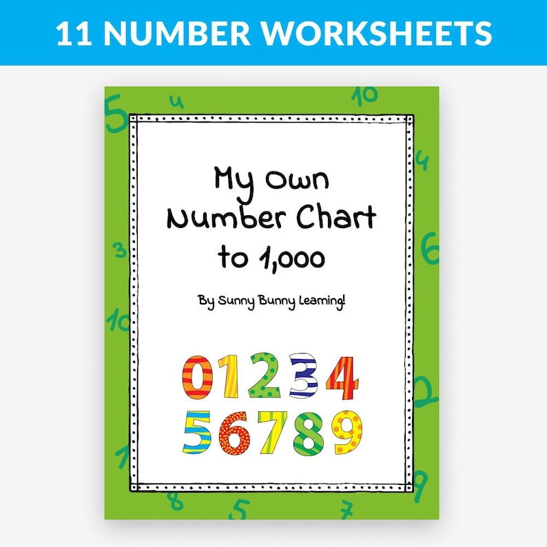 My Own Number Chart to 1000 | 1st & 2nd Grade Printable Educational PDF ...