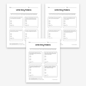Winter Story Problems | Real Life Story Problems | Printable PDF ...