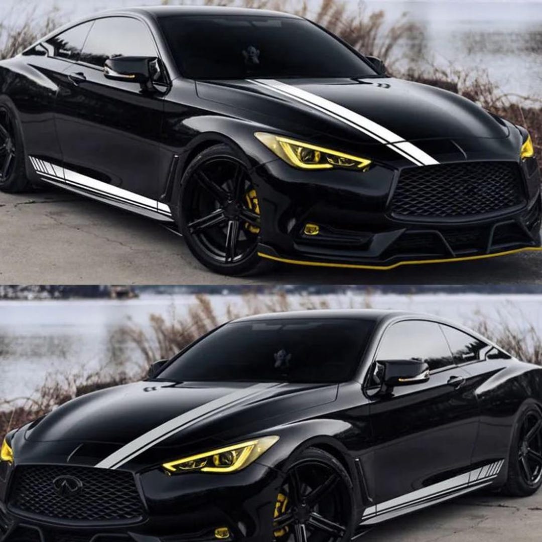 Kit Motorsport Side Stripes Vinyl Stickers Bonnet Decal for Cars | Auto ...