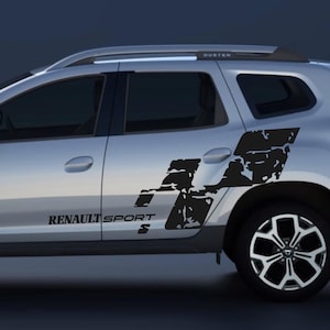 Both Sides Renault Sport Car Sticker Set Door Decals Racing Stripes ...