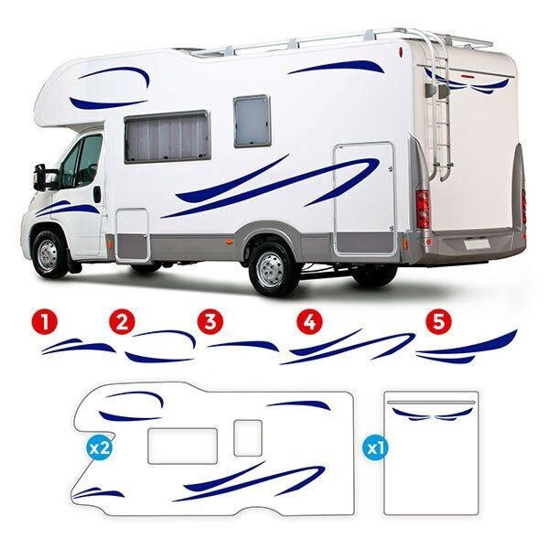Kit Saturn Caravan Decals Set Stripes Graphics | Stickers for Both ...