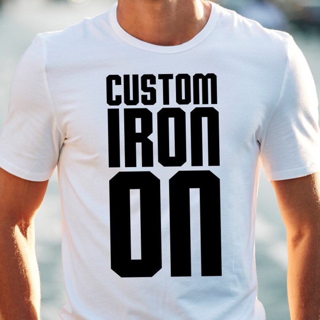 Custom Iron on Heat Transfer Vinyl - Your Logo, Image or Text - Colors ...