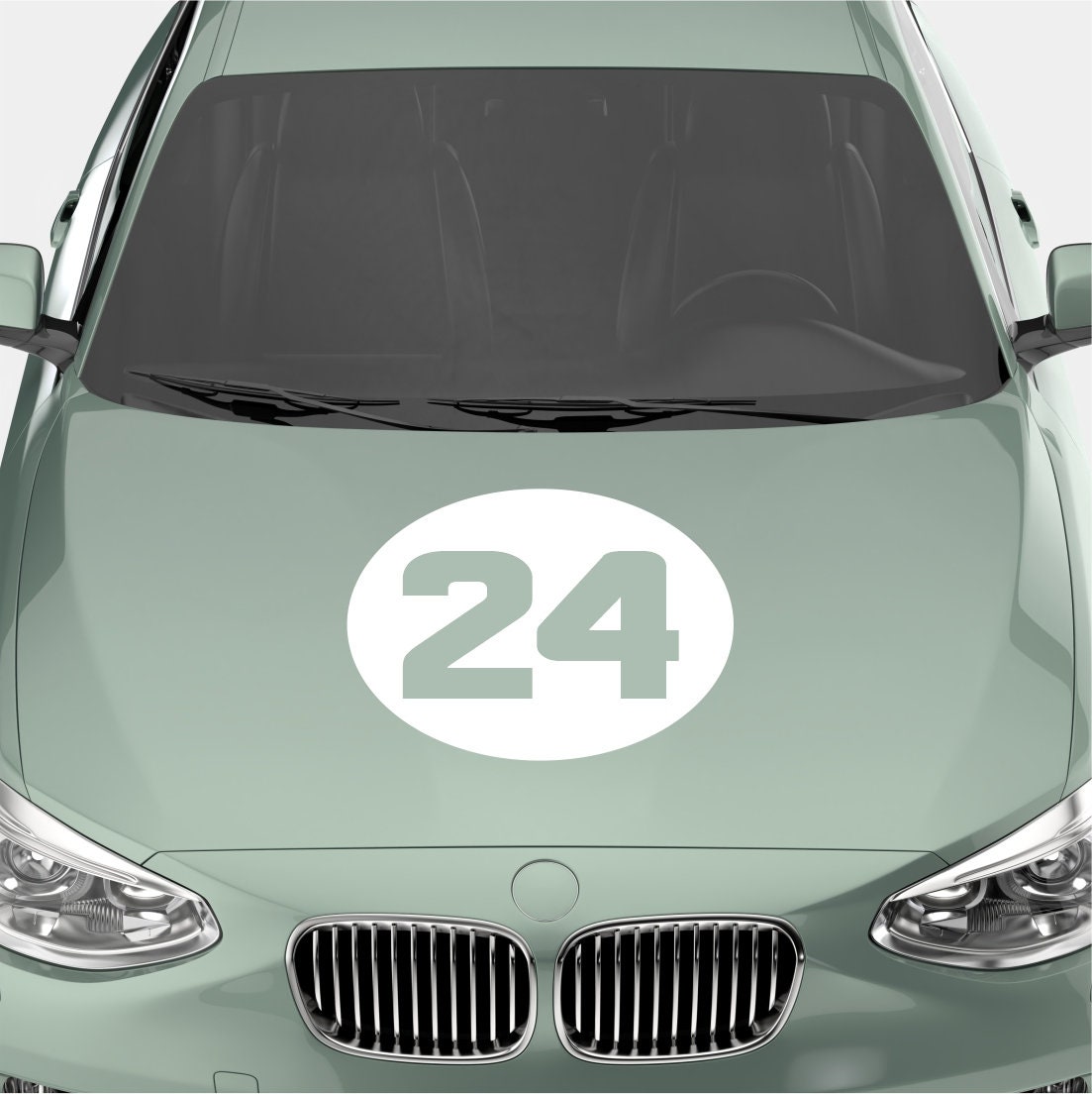 3 Pcs Race Rally Side and Roof Numbers Set Door Window Stickers ...