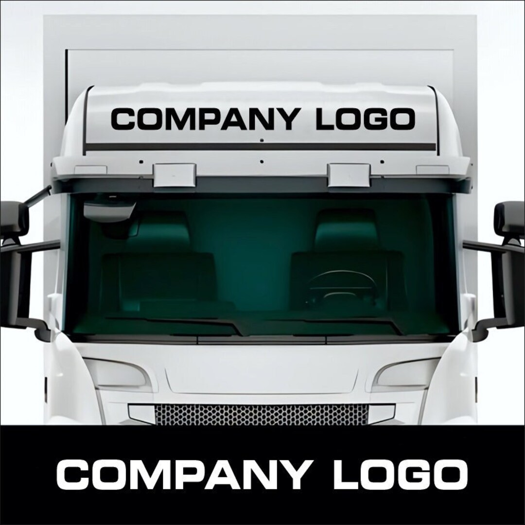 Set 3 Pcs Fortruck Cab Full Side Your Logo Graphics Stickers | Premium ...