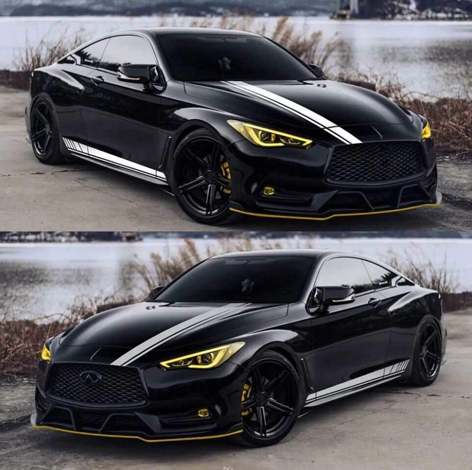 Kit Decor Side Stripes Vinyl Stickers Bonnet Decal for Cars Auto Tuning ...