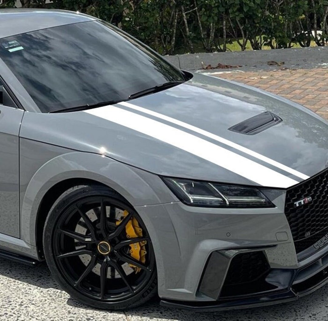 Set Auto Sticker Set Car Bonnet Stripes Vinyl Decal Racing Sportcar ...