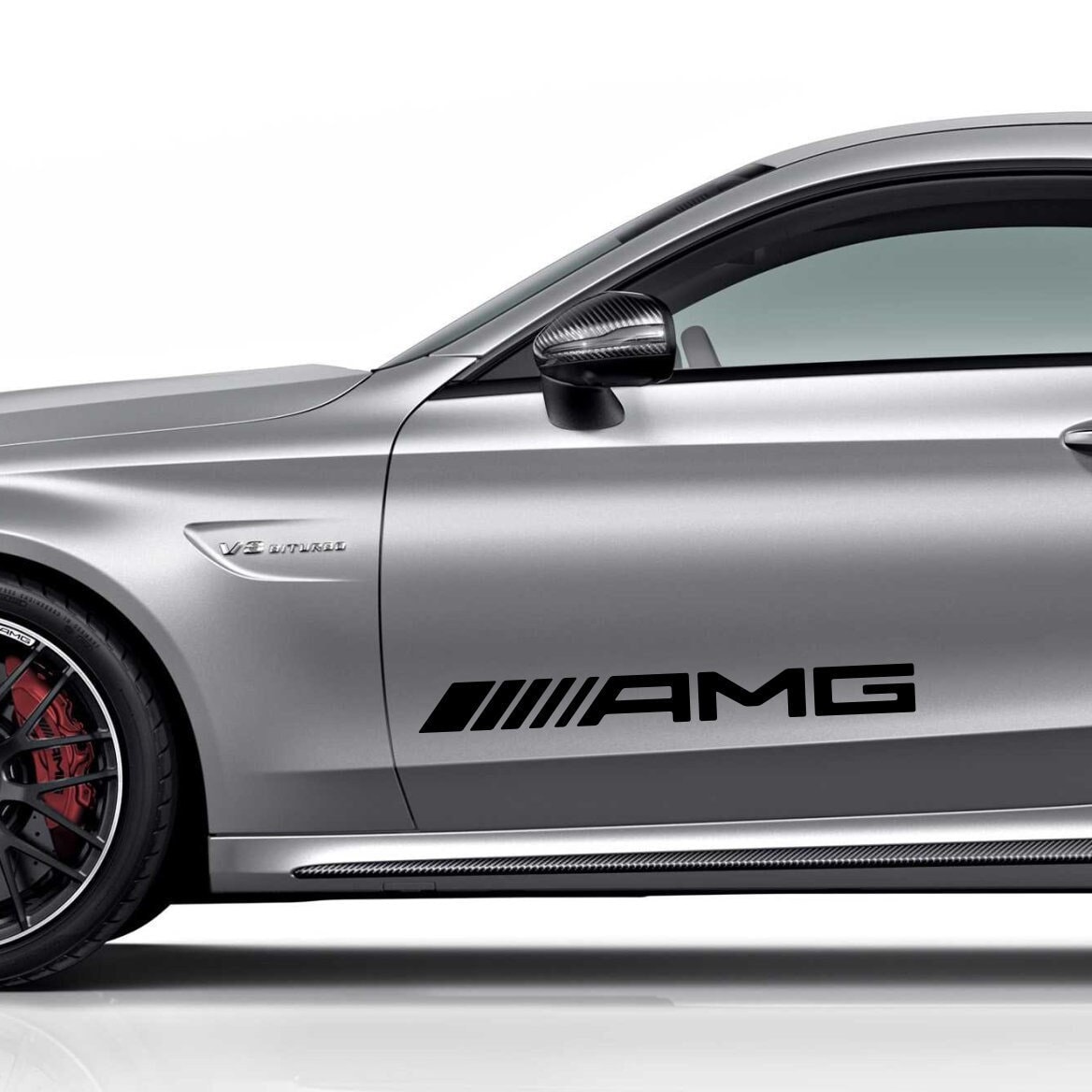 Set 12 Pcs AMG Sticker Decals Mercedes Benz AMG Decal Racing Sport ...