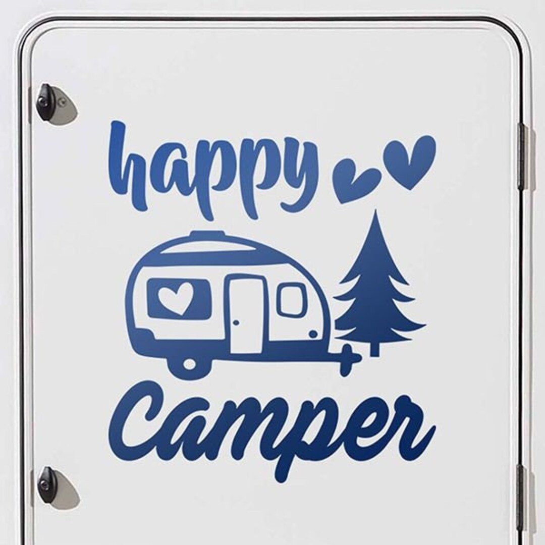 Camping Car Stickers Happy Love Camper | Decals Set for Camper Van or ...