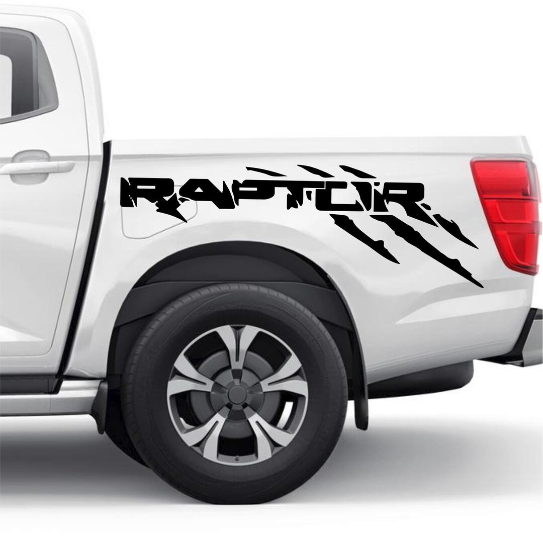 2 Pcs Raptor Pickup Truck Graphics Vinyl Decals Stickers for Both Sides ...