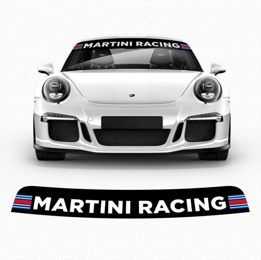2 Style Models Windshield Martini Racing Car Window Sunstripe Graphics ...