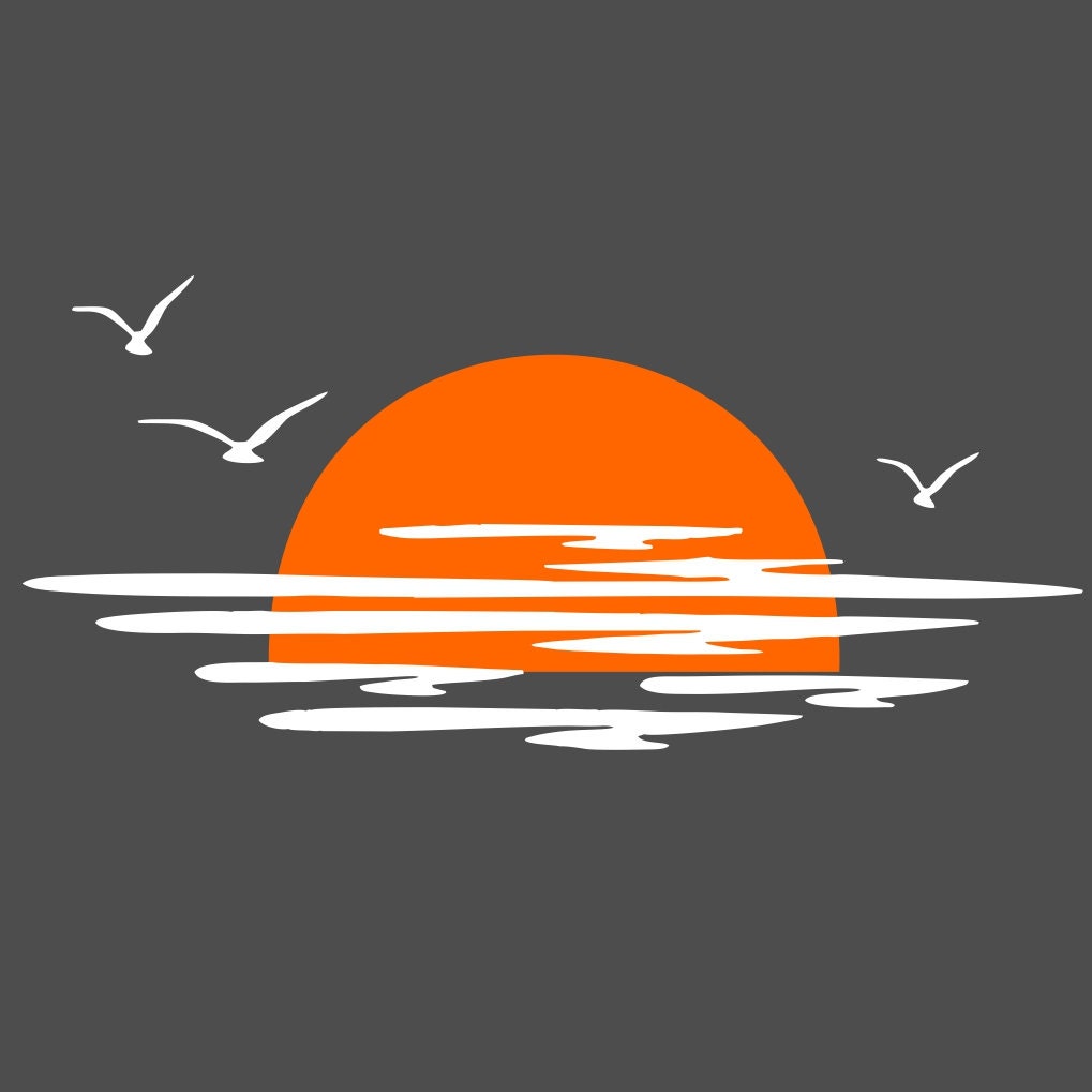 Kit Caravan Sunset Among Clouds and Birds Decals Set for Camper Van or ...