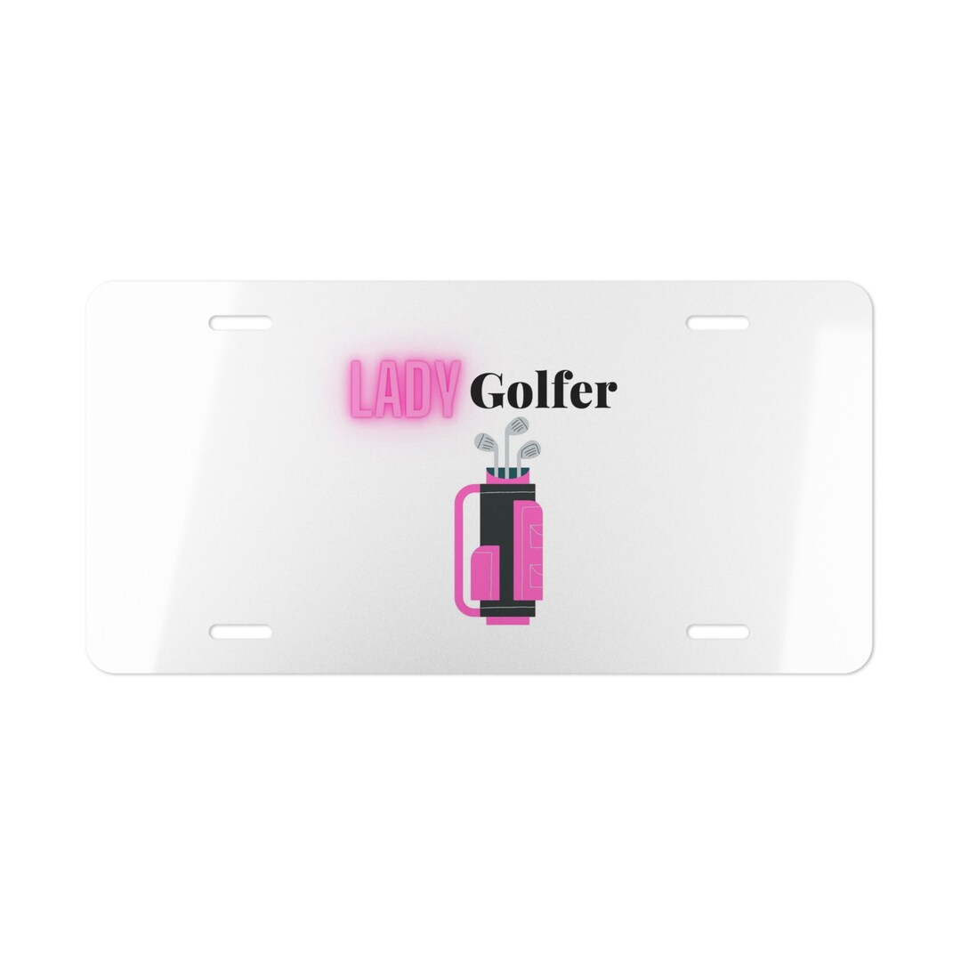 Lady Golfer Vanity Plate - Etsy