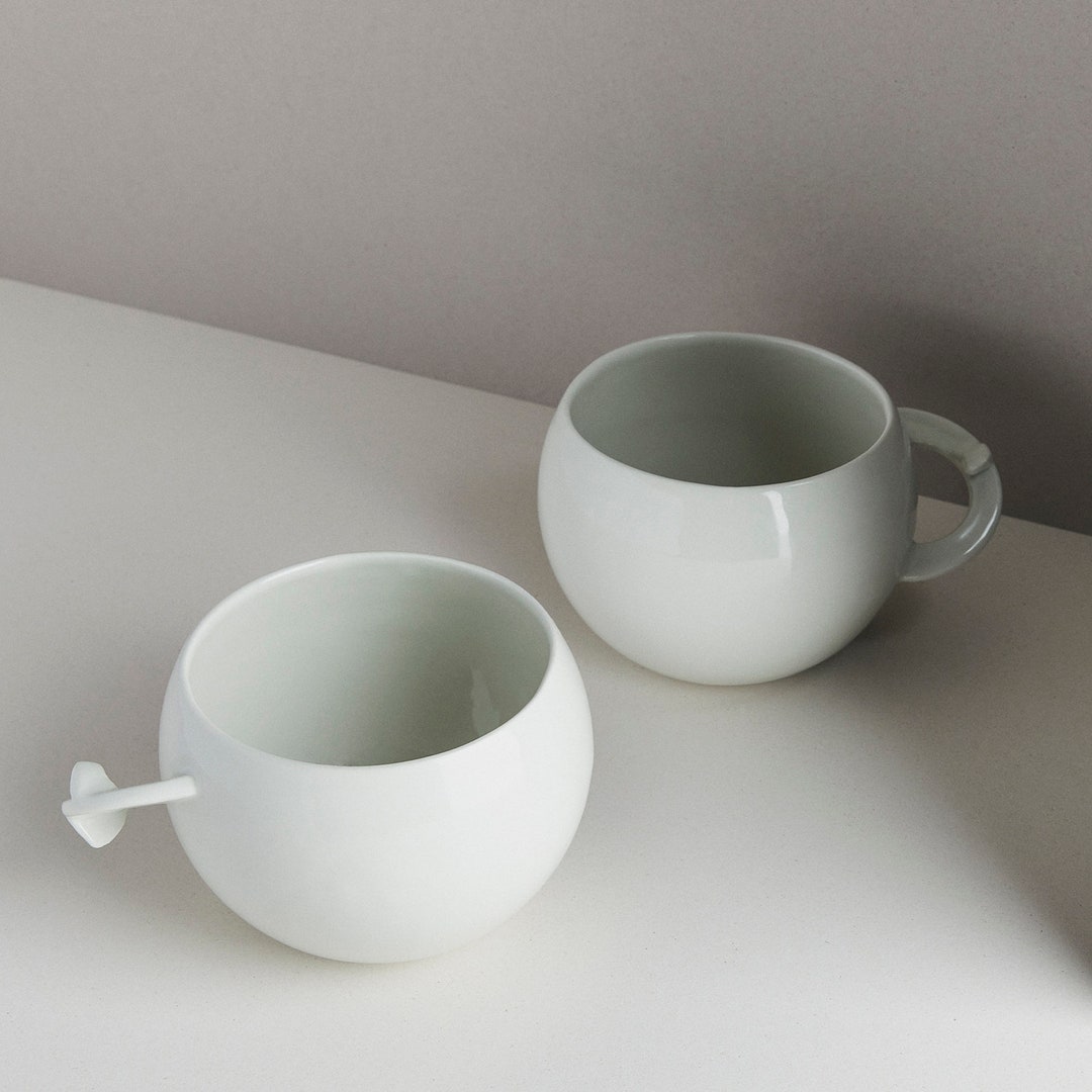 Handmade Mug Set, Large Mugs, Planet Mugs Clear, Pottery Mugs for Tea ...