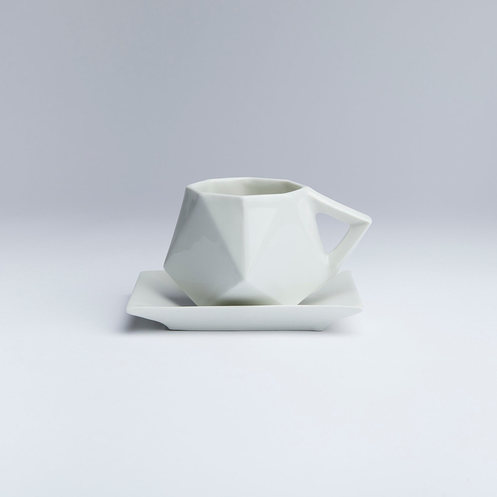 Handmade Mug Set, Double Espresso Cups and Milk Jug, Diamond Mugs and ...