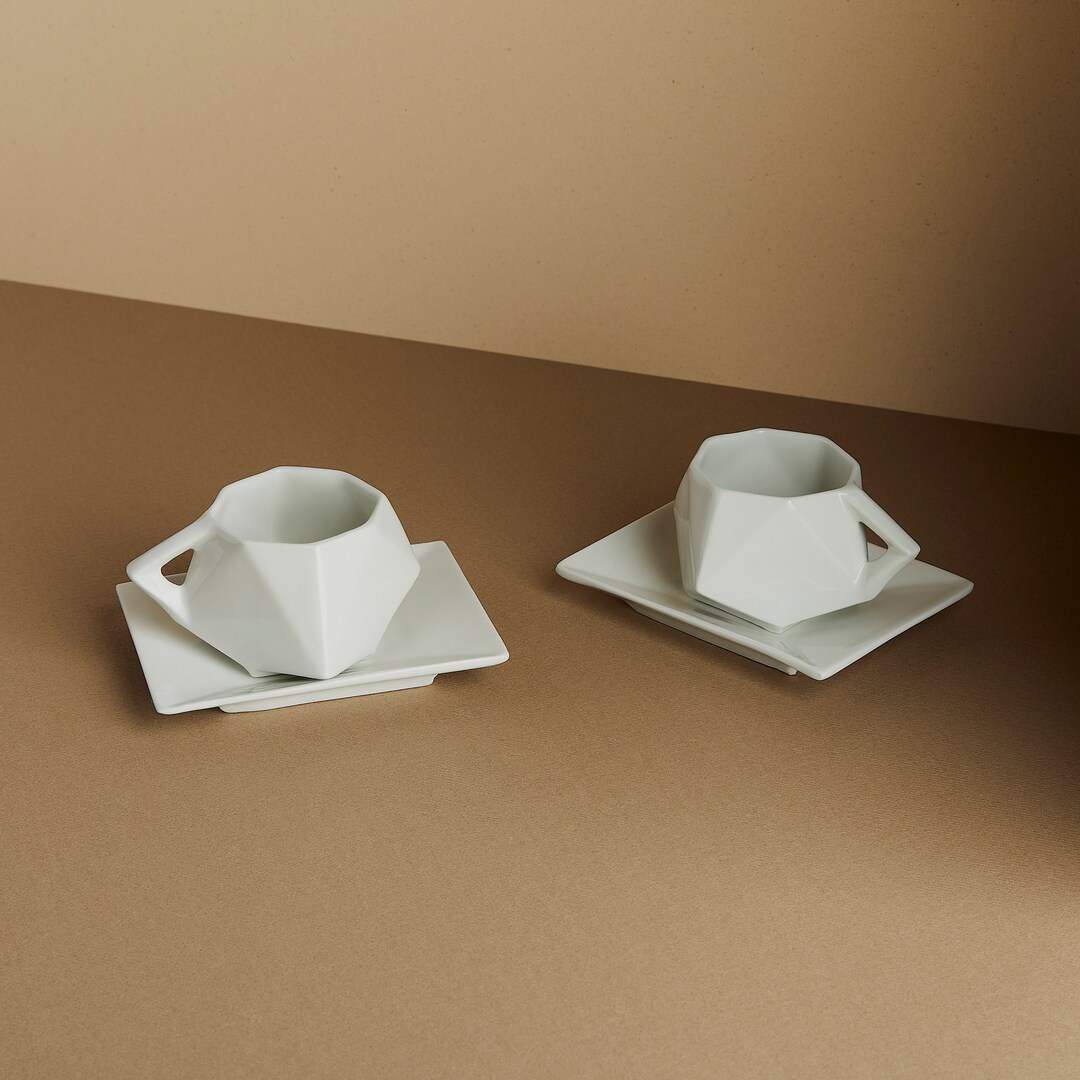 Handmade Mug Set, Espresso Cups, Diamond Mugs, Mugs for Espresso ...